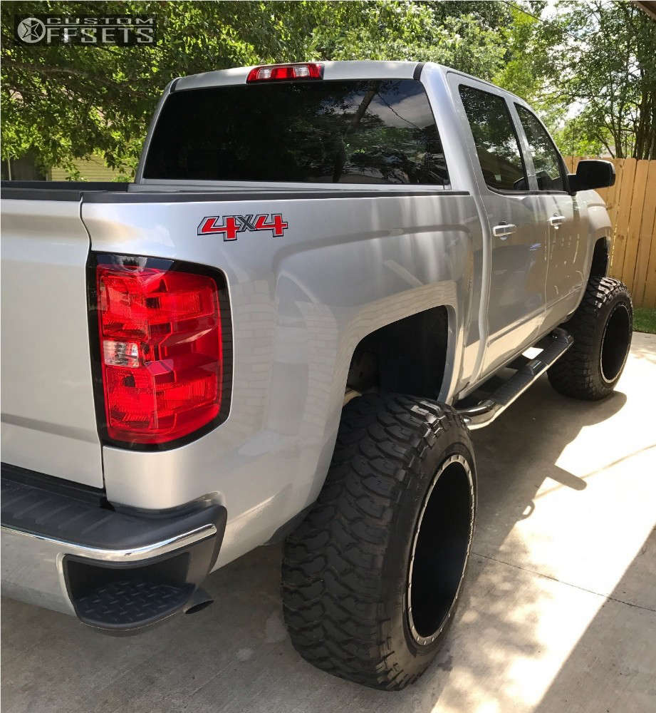 2016 Chevrolet Silverado 1500 with 22x14 -76 Red Dirt Road Rd01 and 37/ ...