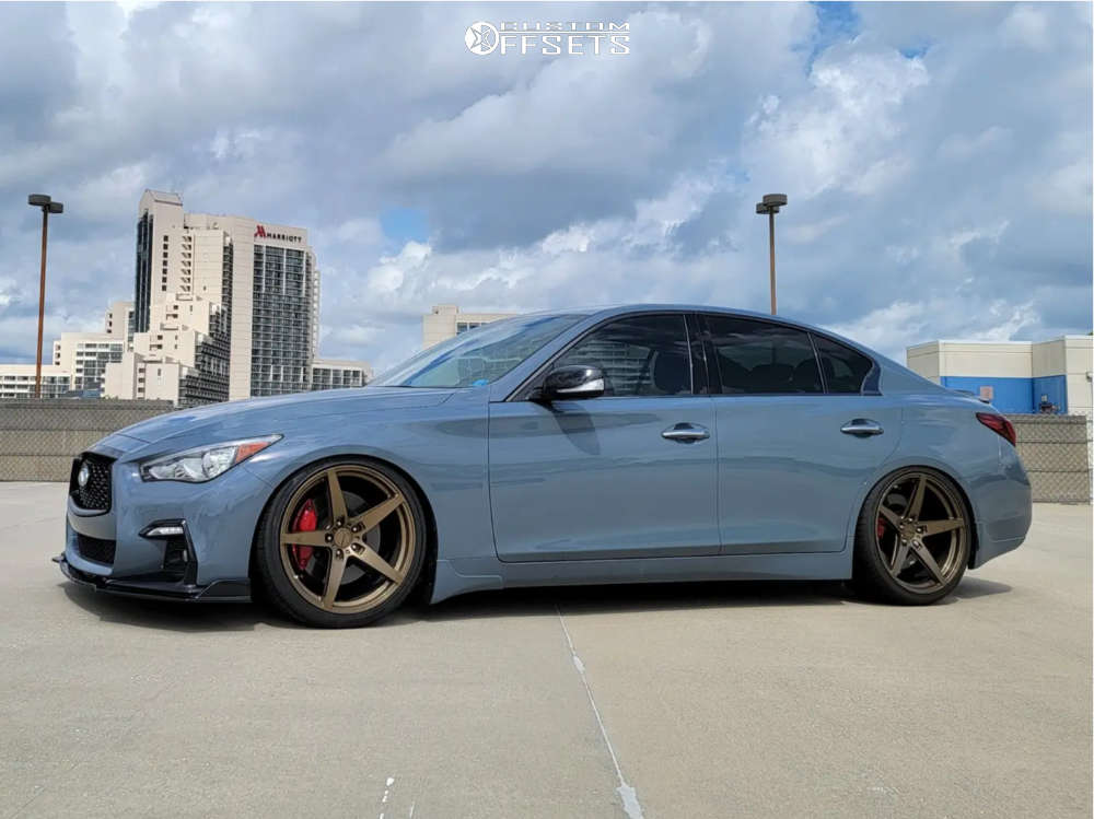 2021 INFINITI Q50 with 20x9.5 32 Velgen Classic5 V2 and 255/35R20 ...