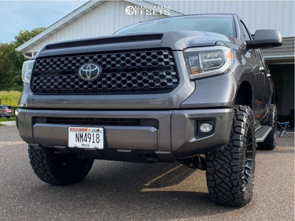 2018 Toyota Tundra with 20x9 1 Fuel Militia and 35/11.5R20 Nitto Ridge ...