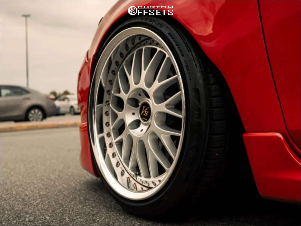 2007 Mazda 3 with 18x9.5 15 Work Vs Xx and 225/40R18 Falken Azenis ...