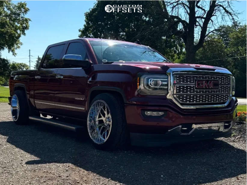 2017 GMC Sierra 1500 with 22x12 -51 Extreme Force Xf10 and 285/40R22 ...