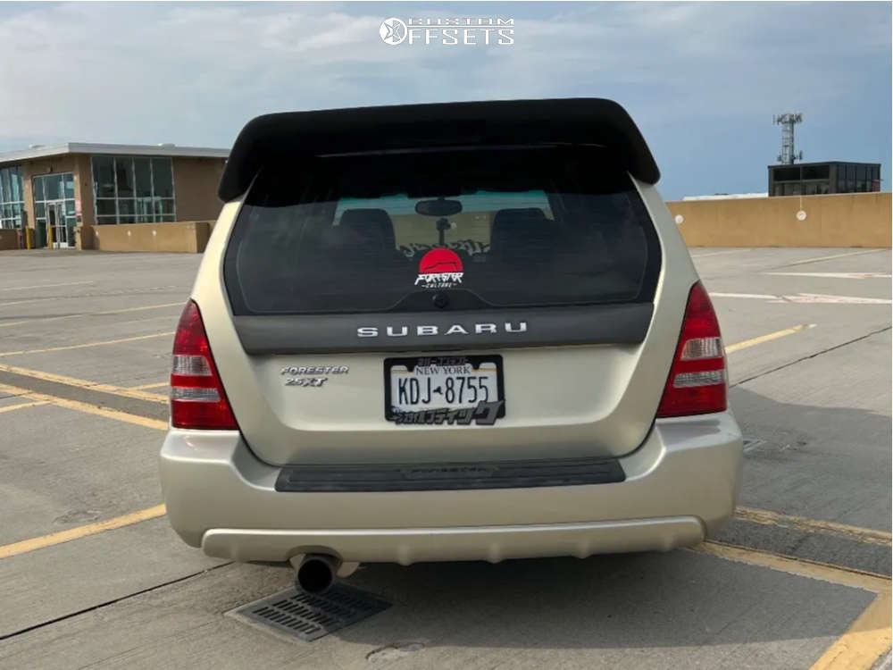 2005 Subaru Forester with 18x9.5 35 ESR Cs15 and 205/40R18 Achilles Atr ...
