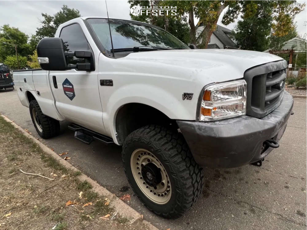 2000 Ford F-350 Super Duty with 20x9.5 6 Black Rhino Armory and 35/12 ...