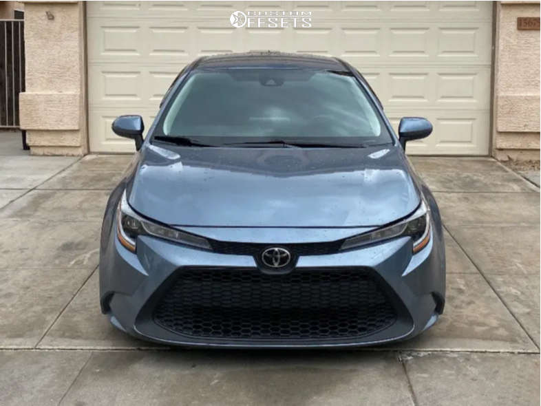 2021 Toyota Corolla with 18x9.5 22 Heritage Sakura Monoc and 215/40R18 ...