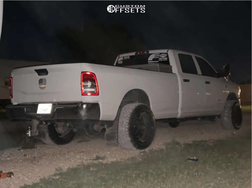 2020 Ram 3500 with 20x12 -51 Vision Rocker and 33/12.5R20 Nitto Ridge ...