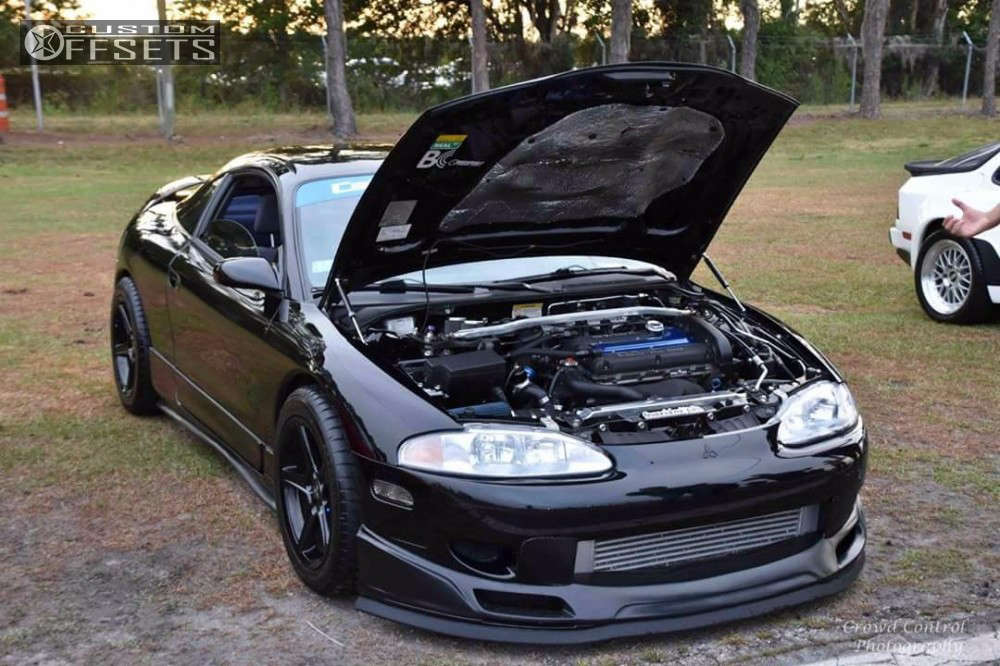 1995 Mitsubishi Eclipse with 17x8.5 20 American Muscle and 255/45R17 ...
