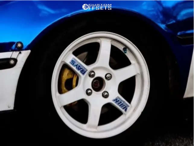 1990 Acura Integra with 15x7 35 Volk Te37 Sonic and 205/50R15 Kumho ...