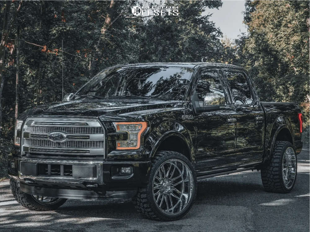 2015 Ford F-150 with 24x12 -44 Axe Offroad Hades and 33/12.5R24 Atlas ...