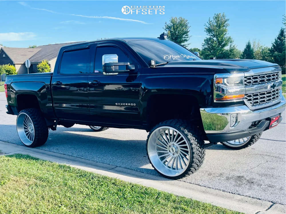 2018 Chevrolet Silverado 1500 with 26x12 -44 Off Road Monster M27 and ...