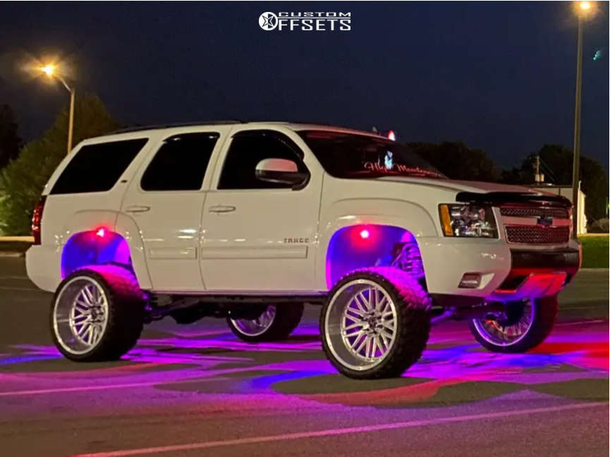 2012 Chevrolet Tahoe with 24x12 -44 Hardcore Offroad Hc19 and 33/13 ...