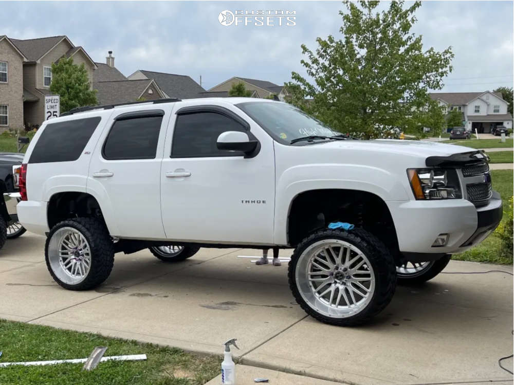 2012 Chevrolet Tahoe with 24x12 -44 Hardcore Offroad Hc19 and 33/13 ...