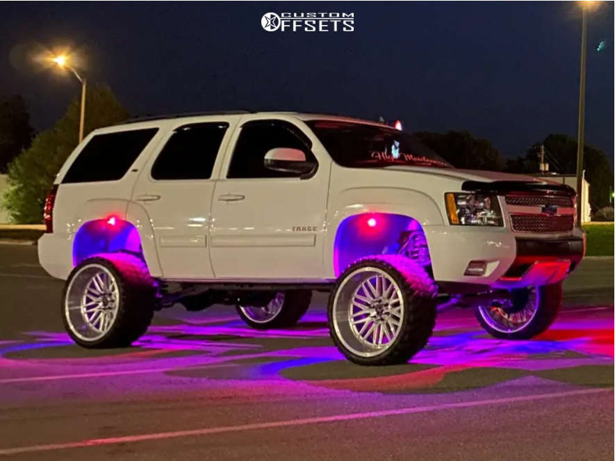 2012 Chevrolet Tahoe with 24x12 -44 Hardcore Offroad Hc19 and 33/13 ...
