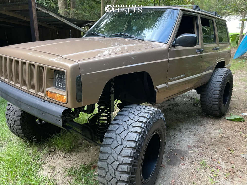 2000 Jeep Cherokee with 18x12 -44 Fuel Hostage and 37/13.5R18 Cooper ...