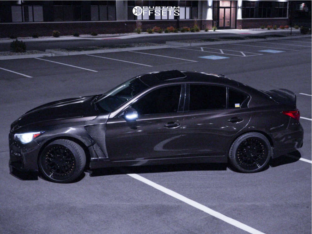 2015 INFINITI Q50 with 19x9.5 22 Aodhan DS06 and 235/40R19 Michelin ...