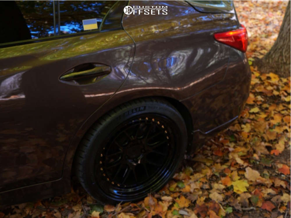 2015 INFINITI Q50 with 19x9.5 22 Aodhan DS06 and 235/40R19 Michelin ...
