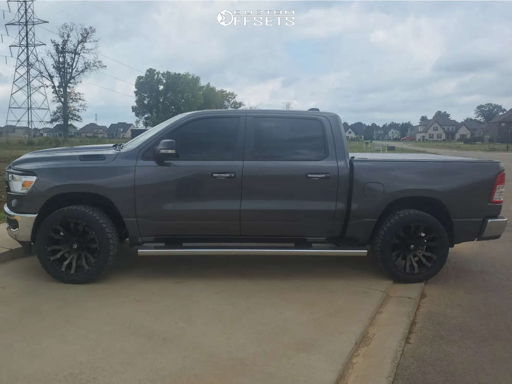 2019 Ram 1500 with 22x10 -18 Fuel Blitz and 305/45R22 Nitto Recon ...