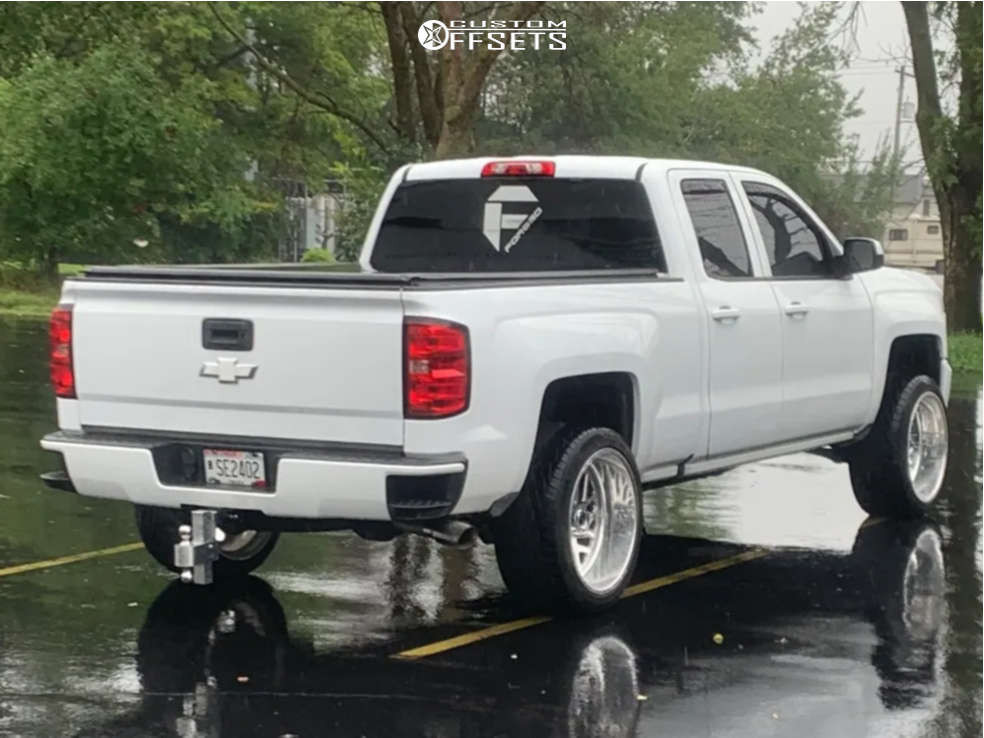 2017 Chevrolet Silverado 1500 with 22x12 -51 Fuel Forged Ff29 and 305 ...