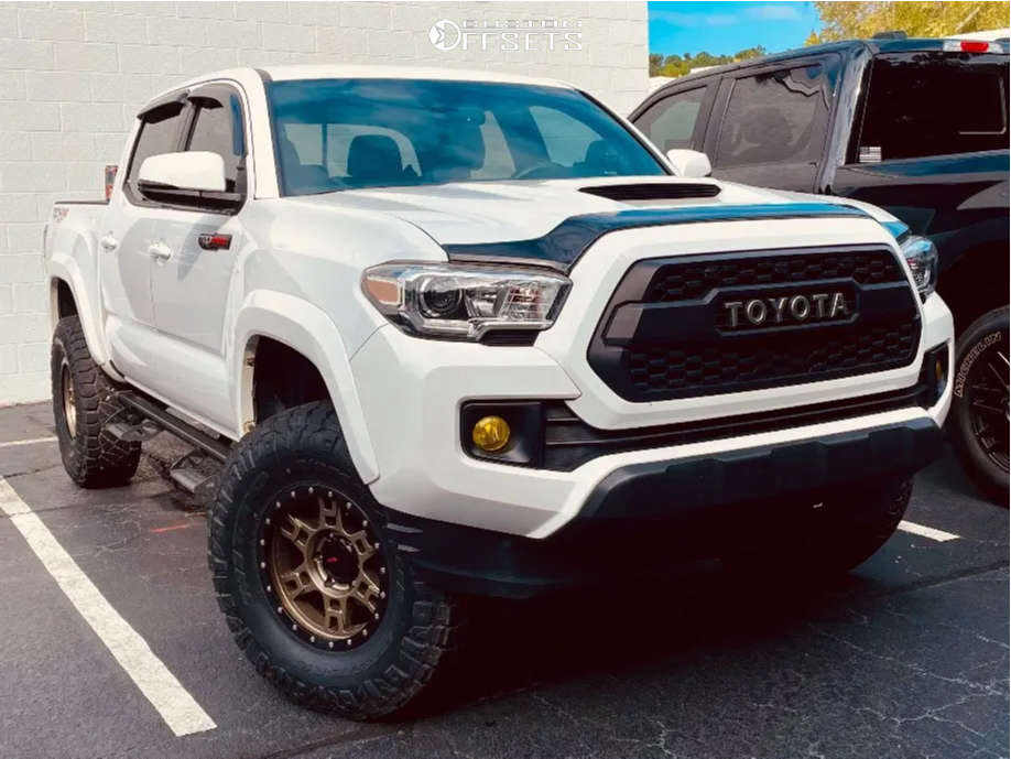 2019 Toyota Tacoma with 16x8 -6 DX4 Terrain and 285/75R16 Nitto Ridge ...