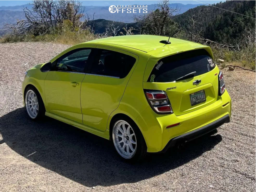 2019 Chevrolet Sonic with 18x8.5 30 ESR Cs12 and 235/40R18 Vercelli ...