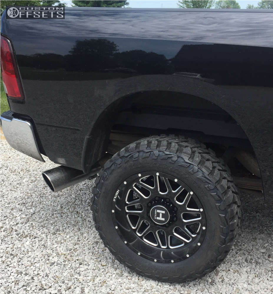 2012 Ram 2500 with 20x10 -19 Hostile Sprocket and 305/55R20 Mastercraft ...