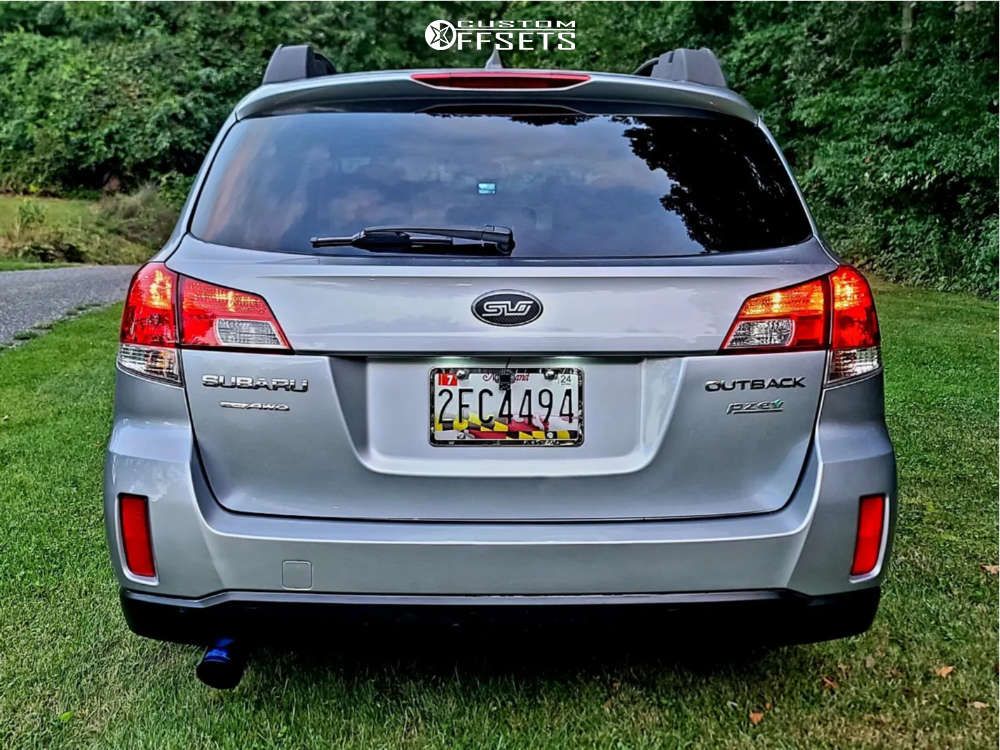 2013 Subaru Outback with 18x8.5 35 AVID1 Av6 and 235/50R18 Continental ...