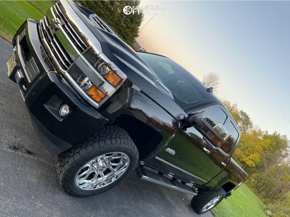 2017 Chevrolet Silverado 2500 HD with 22x10 -25 Hostile Rage and 285 ...