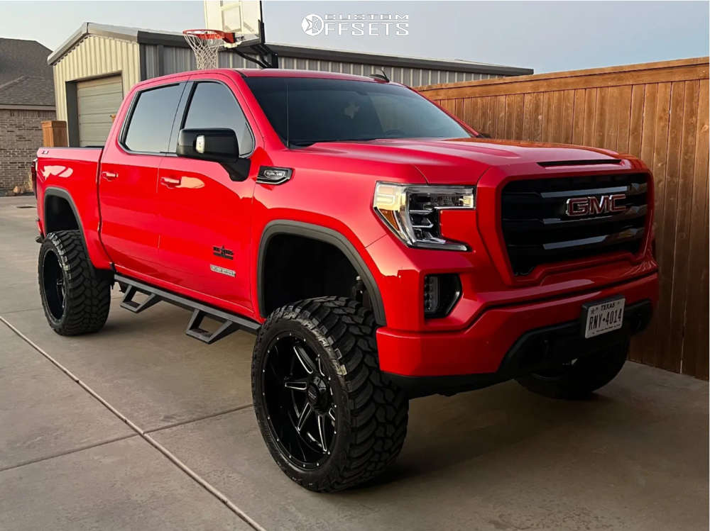 2021 GMC Sierra 1500 with 24x12 -44 Impact 820gbs and 37/13.5R24 AMP ...