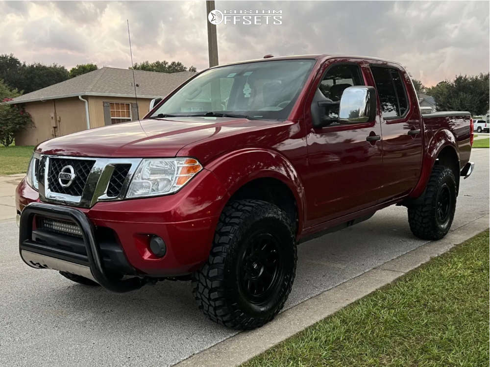 2018 Nissan Frontier with 16x8 15 Fuel Vector and 285/75R16 Cooper ...