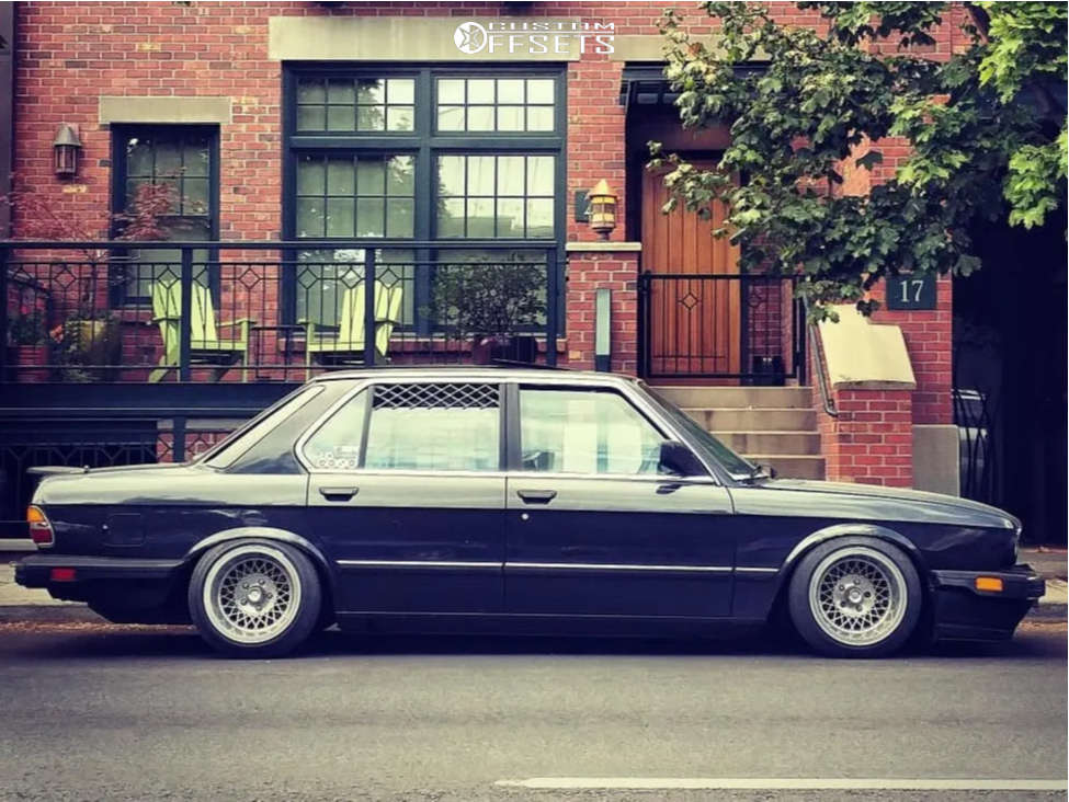 1987 BMW 535i with 15x8 0 Appliance Mags Wire Mag and 175/55R15 Nankang ...