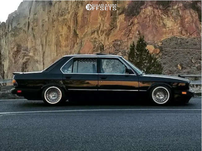 1987 BMW 535i with 15x8 0 Appliance Mags Wire Mag and 175/55R15 Nankang ...