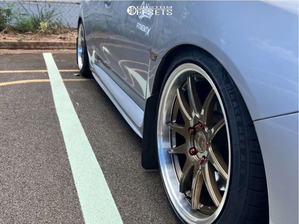 2015 Subaru WRX with 18x8.5 35 Aodhan Ds02 and 225/40R18 Prinx Hirace ...