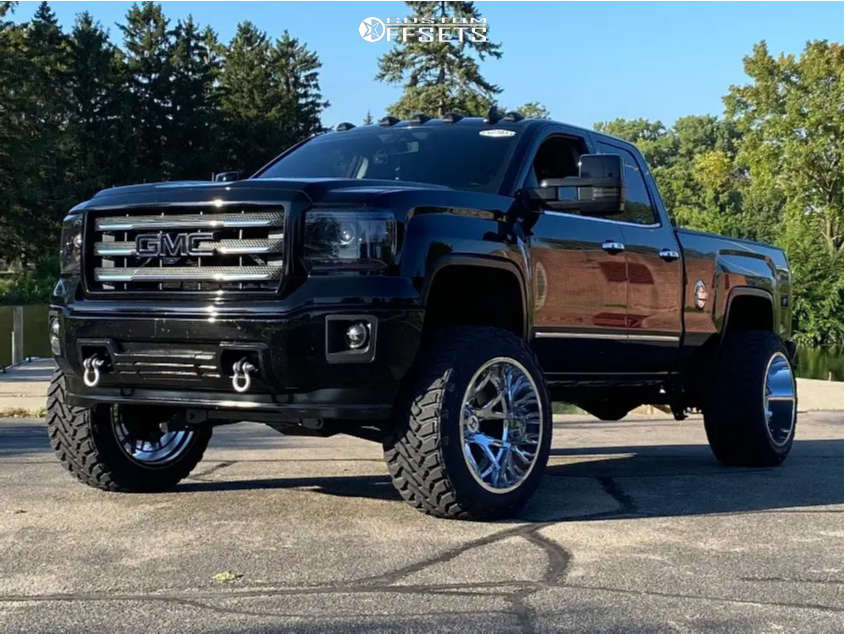 2015 GMC Sierra 1500 with 22x14 -76 Hostile Rage and 35/13.5R22 Venom ...