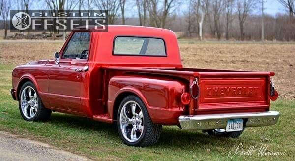 1967 Chevrolet C10 Pickup with 20x9 0 Rocket Racing Booster 6 and 275 ...