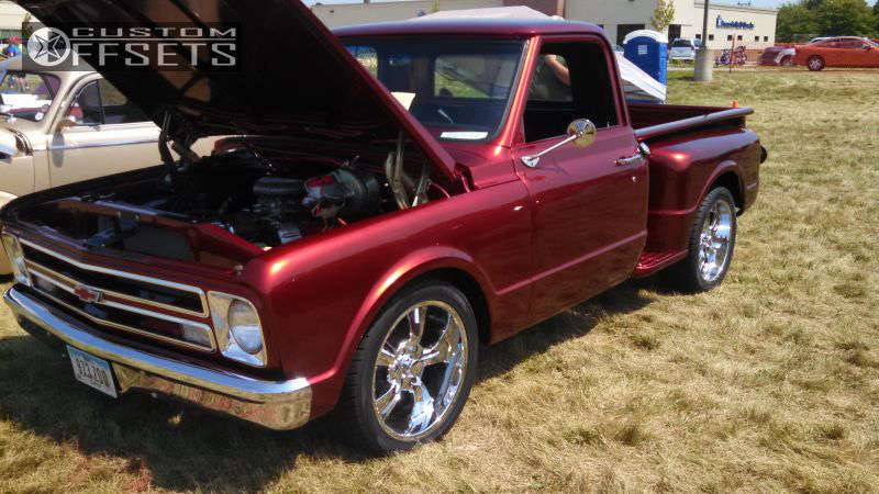1967 Chevrolet C10 Pickup with 20x9 0 Rocket Racing Booster 6 and 275 ...