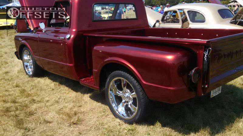 1967 Chevrolet C10 Pickup with 20x9 0 Rocket Racing Booster 6 and 275 ...
