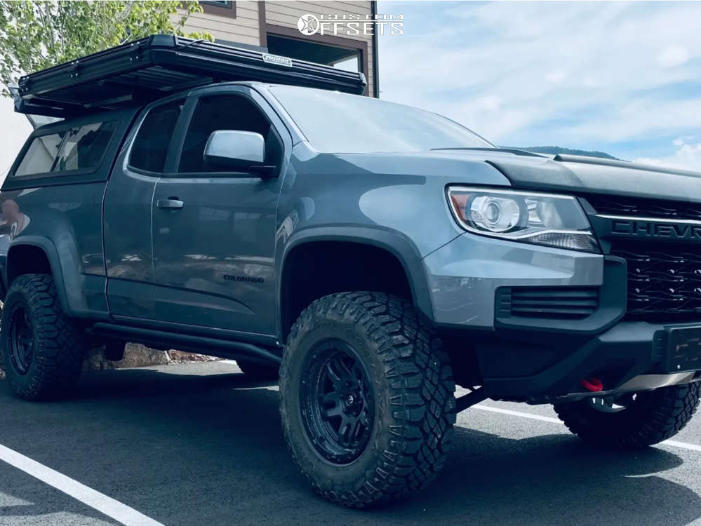 2021 Chevrolet Colorado with 17x9 1 Fuel Ammo and 285/70R17 Goodyear ...