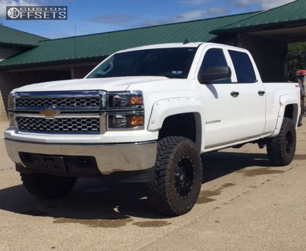 2014 Chevrolet Silverado 1500 with 17x9 -12 Dropstars 645b and 35/12 ...
