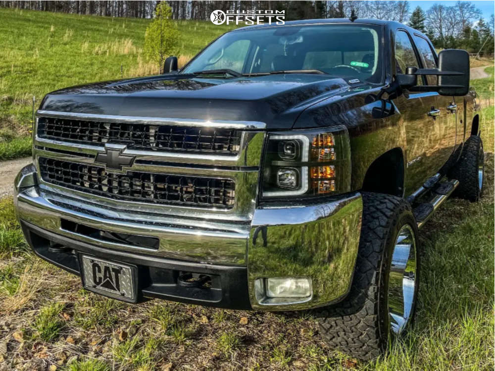 2008 Chevrolet Silverado 2500 HD with 20x12 -51 Vision Sliver and 33/12 ...