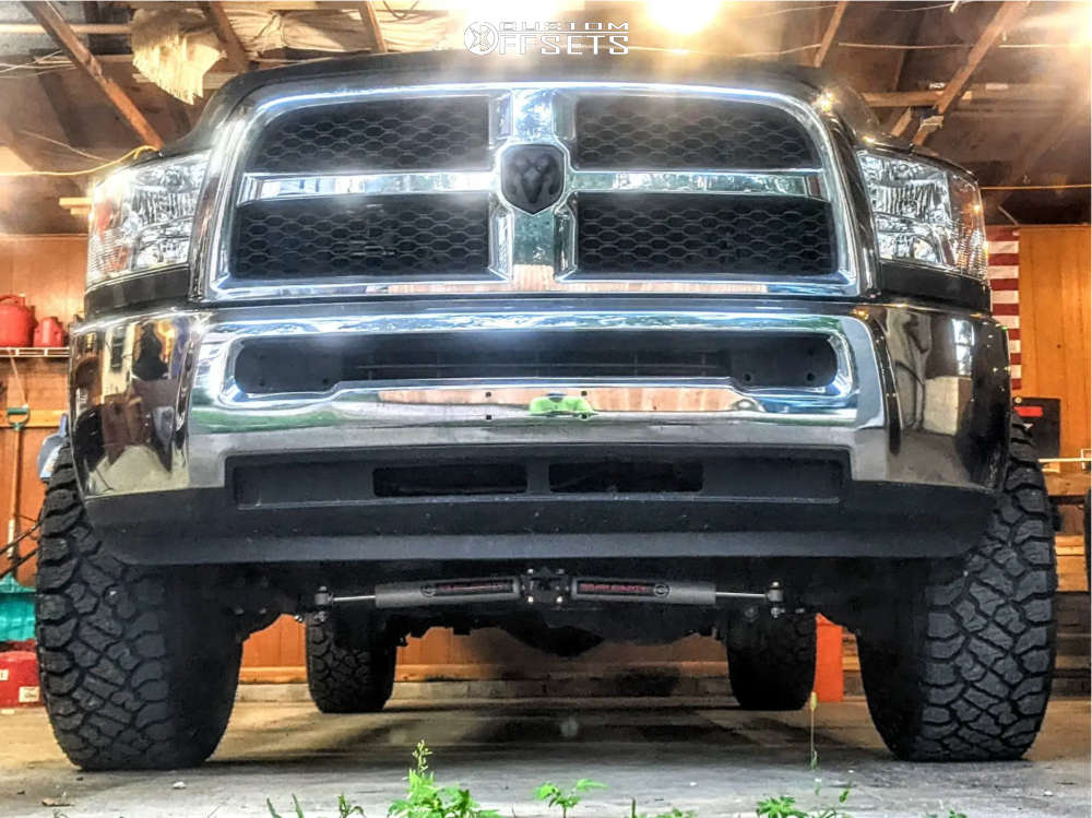 2018 Ram 2500 with 17x10 -25 Vision Tactical and 35/12.5R17 Kenda ...