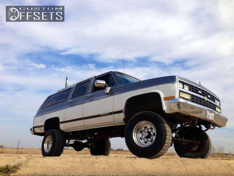 1989 Chevrolet V2500 Suburban with 16x10.5 20 Weld Racing Forged and 33 ...