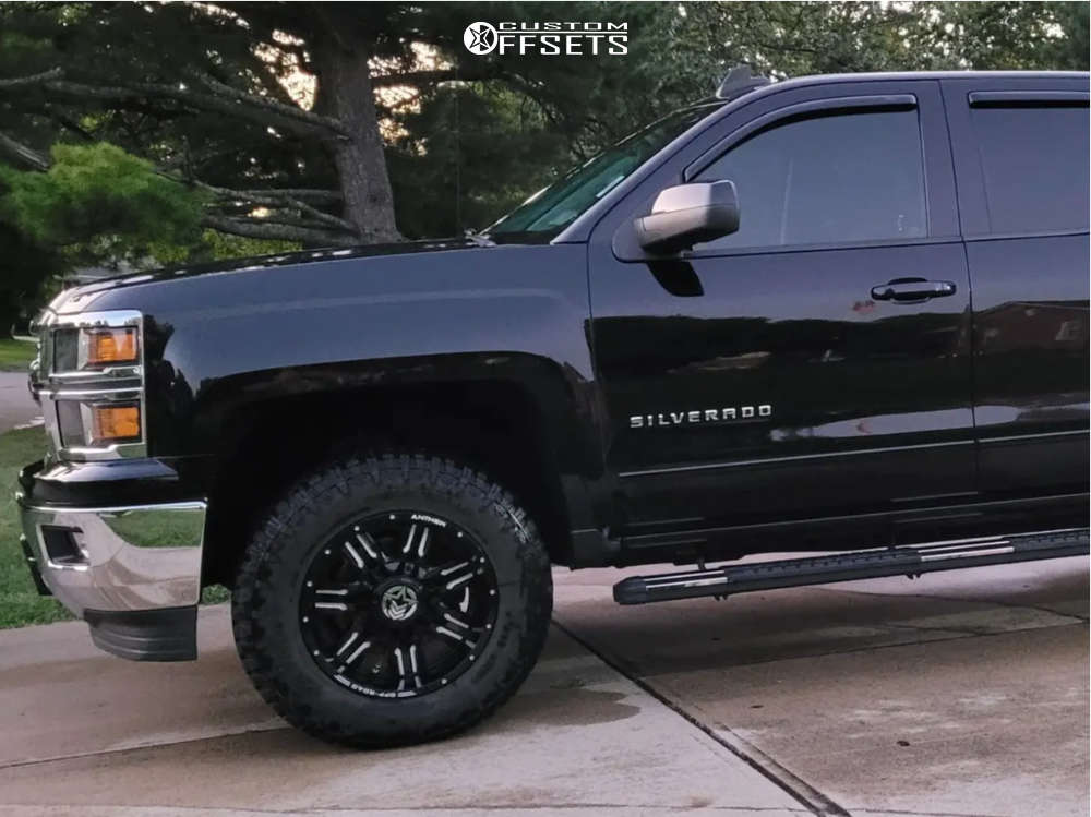 2015 Chevrolet Silverado 1500 with 18x10 -24 Anthem Off-Road Equalizer ...