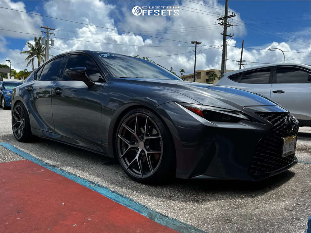 2021 Lexus IS300 with 20x9 38 Avant Garde M580r and 235/35R20 Michelin ...