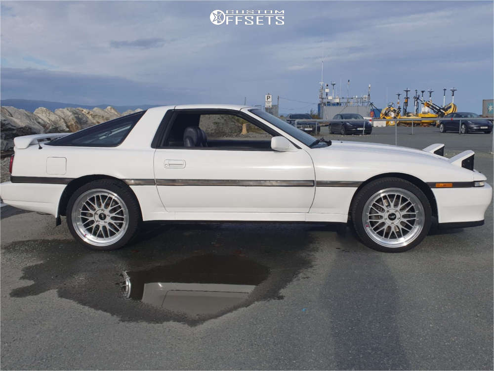 1986 Toyota Supra with 19x9.5 48 Japan Racing Jr23 and 255/35R19 ...