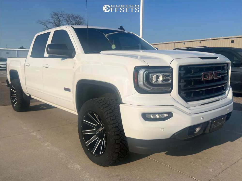 2017 GMC Sierra 1500 with 20x10 -19 Fuel Contra and 285/55R20 Nitto ...