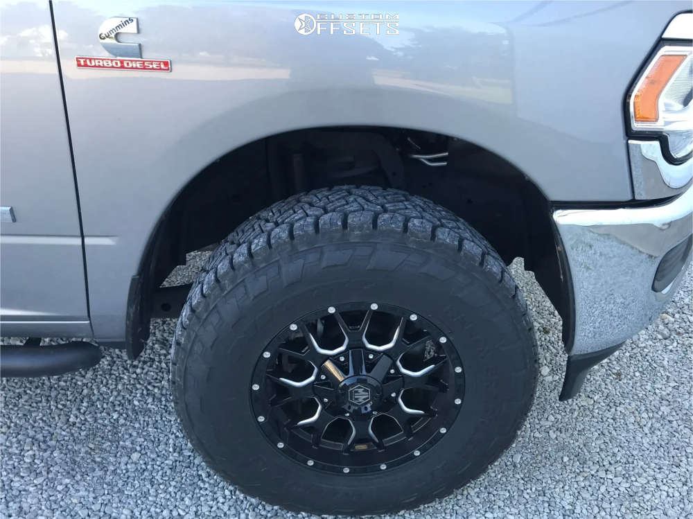 2020 Ram 2500 with 18x9 18 Mayhem Warrior and 295/70R18 Nitto Recon Grappler A/t and Stock ...