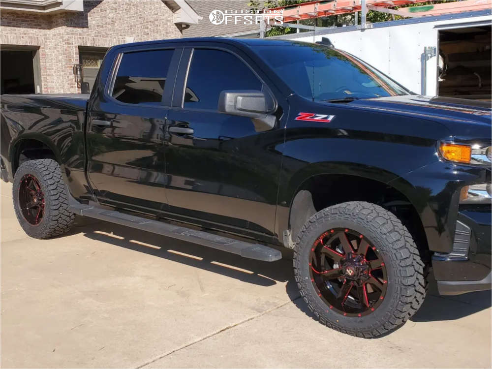 2020 Chevrolet Silverado 1500 with 20x12 -44 Ballistic Rage and 33/12 ...