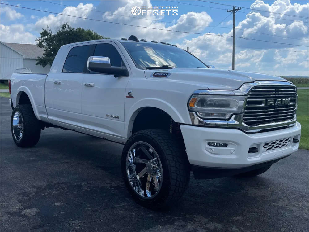 2020 Ram 2500 with 24x12 -51 ARKON OFF-ROAD Lincoln and 325/45R24 Nitto Terra Grappler G2 and ...