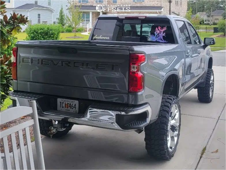 2021 Chevrolet Silverado 1500 with 24x10 31 Strada Replicas Gm ...