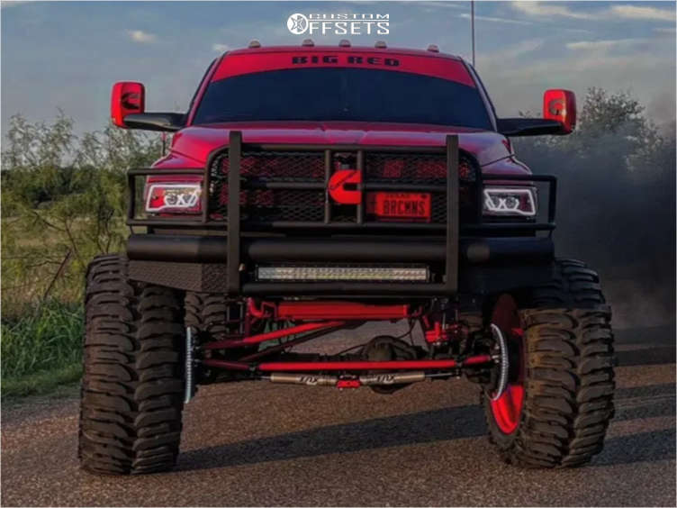 2001 Dodge Ram 2500 with 28x18 -117 Grid GF17 and 44/19.5R28 Interco ...