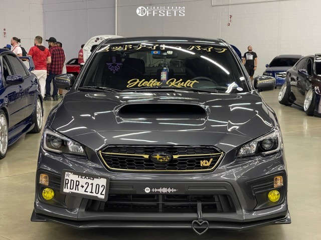 2021 Subaru WRX with 18x8.5 35 Option Lab R716 and 245/35R18 Michelin ...